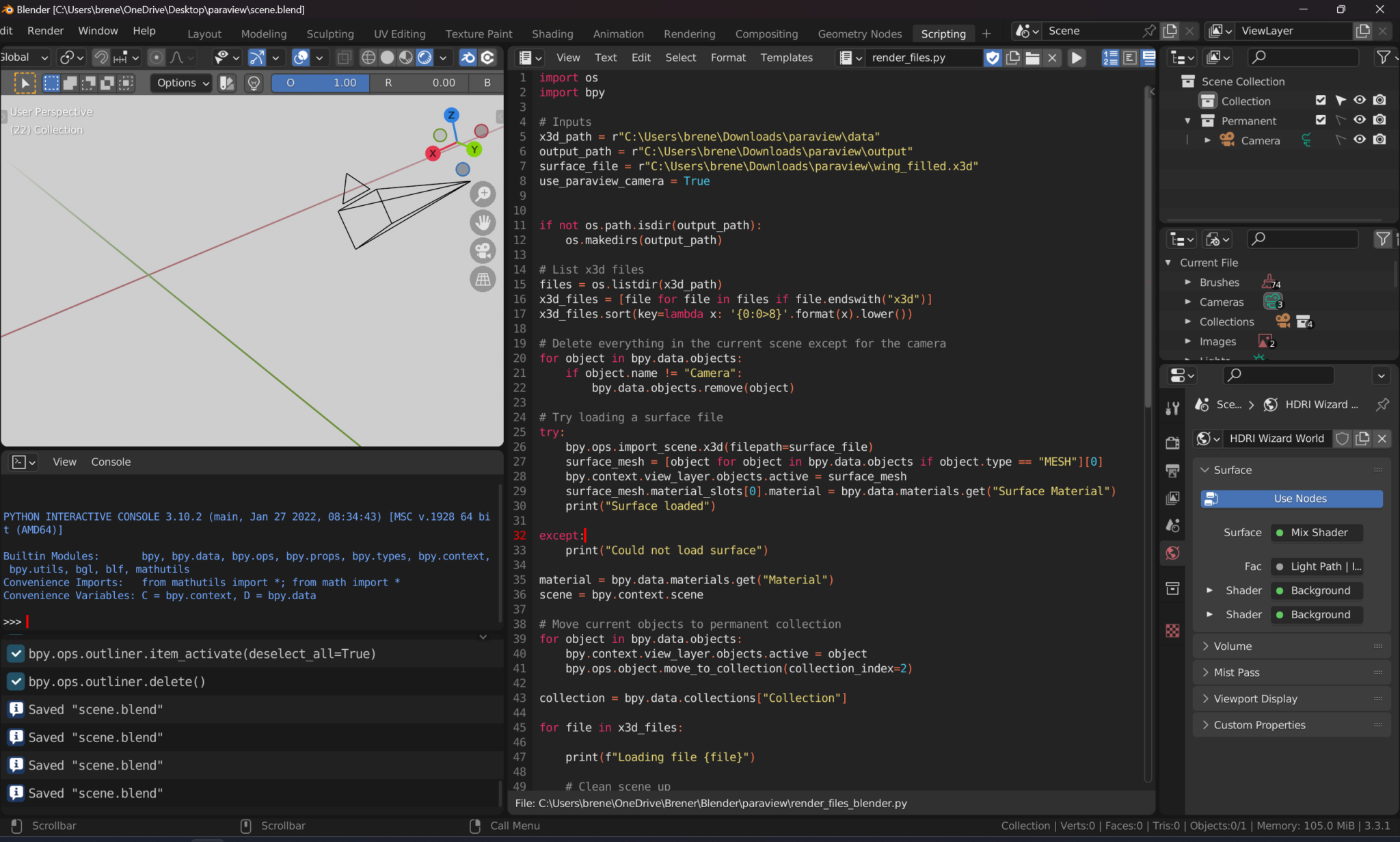 Render Data From ParaView in Blender (With Code) - Brener Ramos